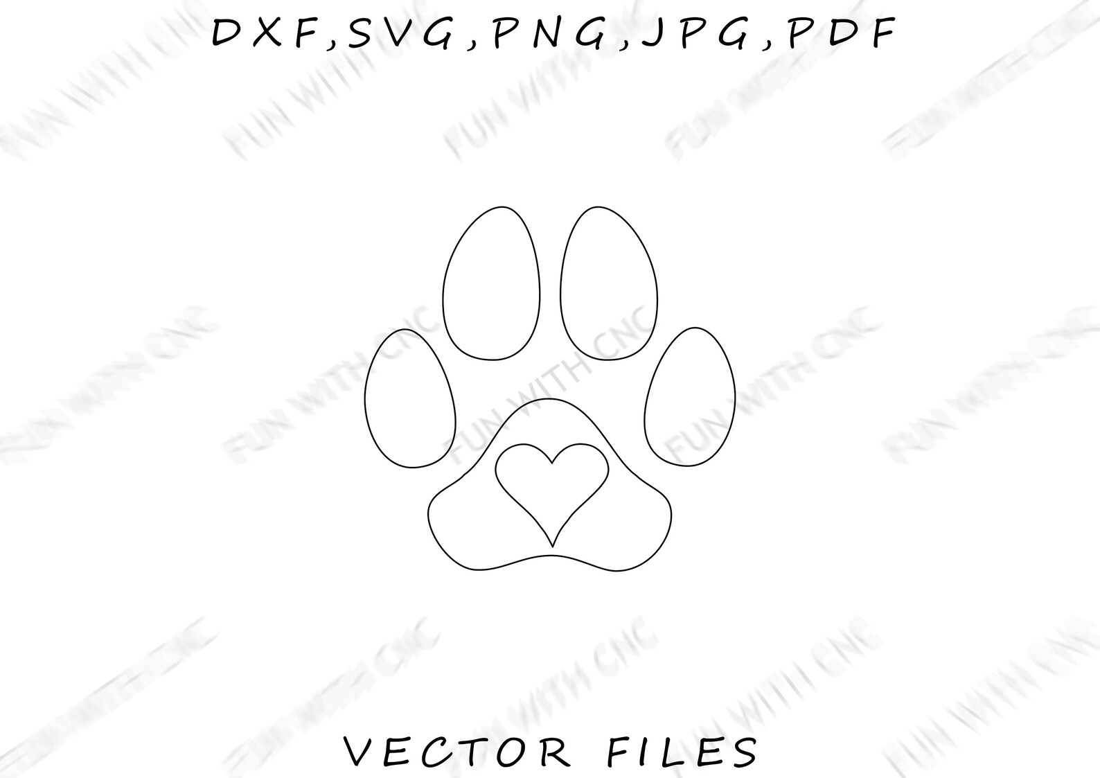 Heart in a Paw Paw and a Heart Dog Paw Cat Love Dog - Etsy Canada