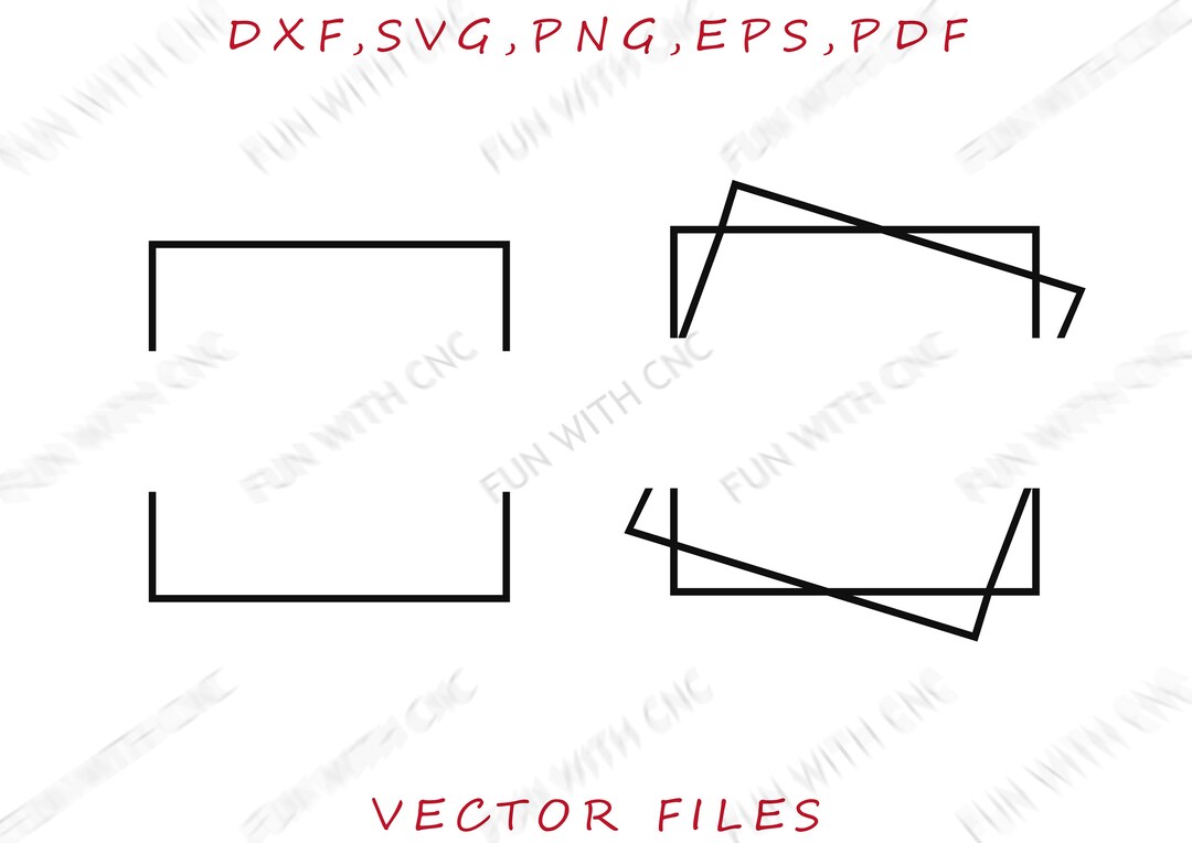 Square Frame Split Svg | Geometric Shapes | Basic Square Frame Split ...
