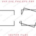 Square Frame Split Svg Geometric Shapes Basic Square Frame Split Simple ...