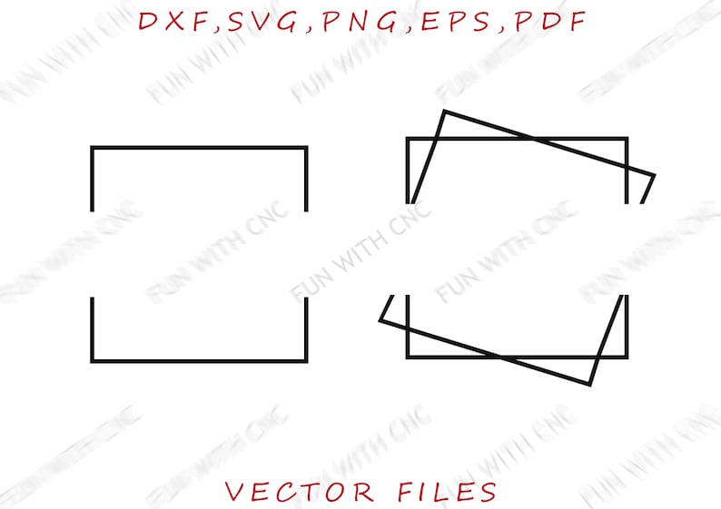Square Frame Split Svg | Geometric Shapes | Basic Square Frame Split ...