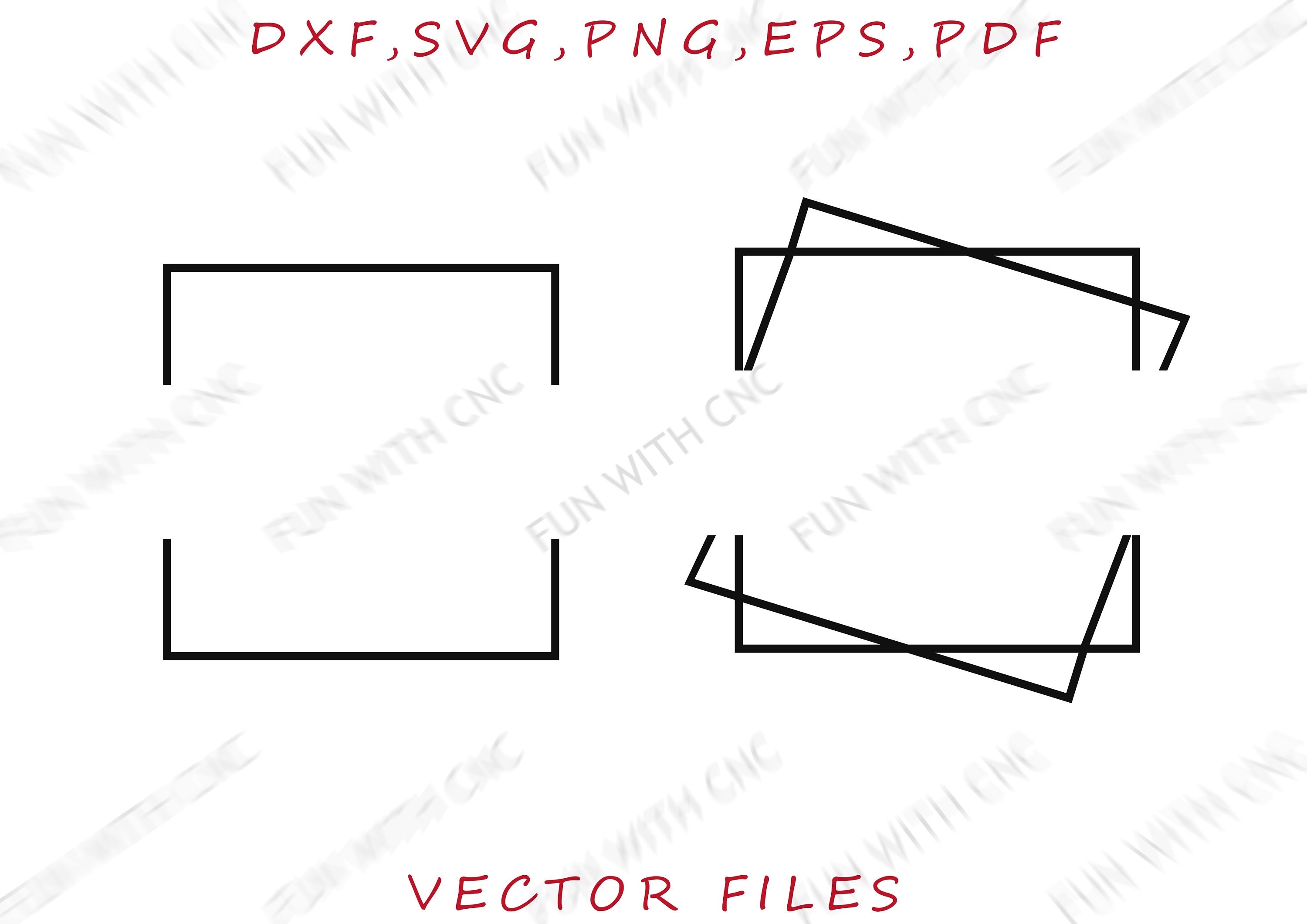 Square Frame Split Svg | Geometric Shapes | Basic Square Frame Split ...
