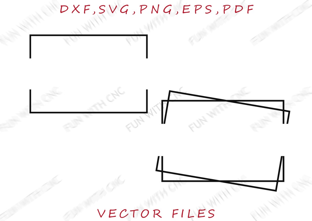 Rectangle Frame Split Svg | Single Line Rectangle | Double Line ...