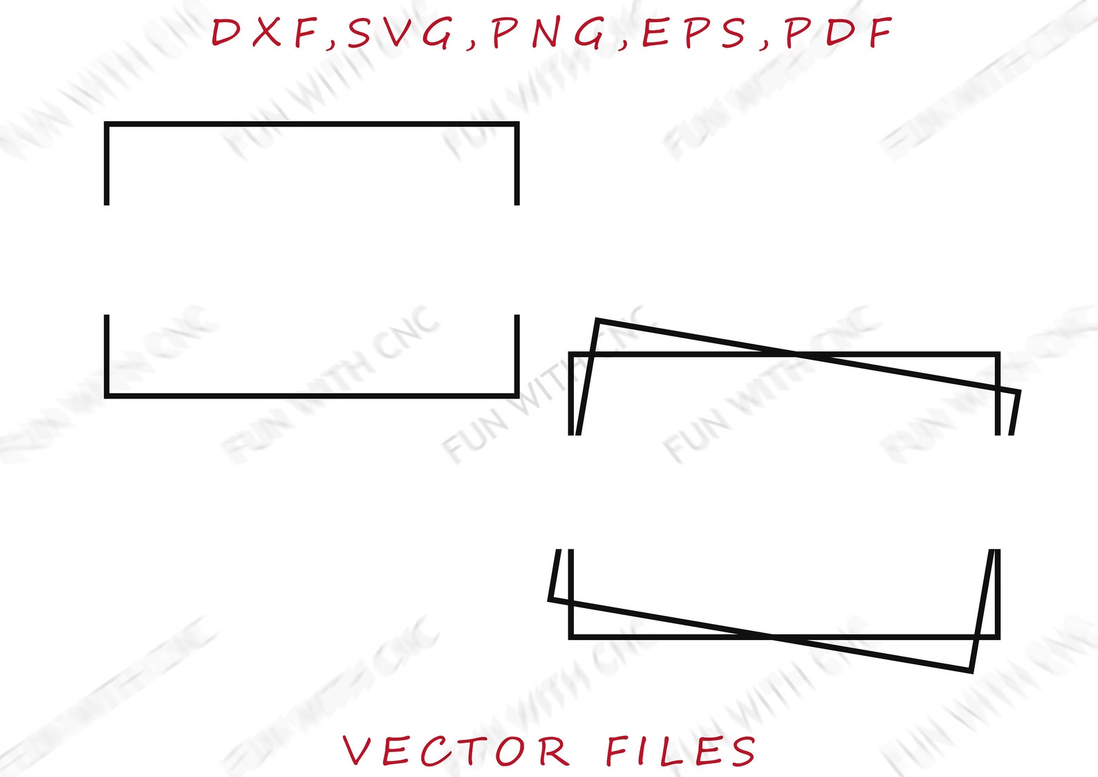 Rectangle Frame Split Svg | Single Line Rectangle | Double Line ...