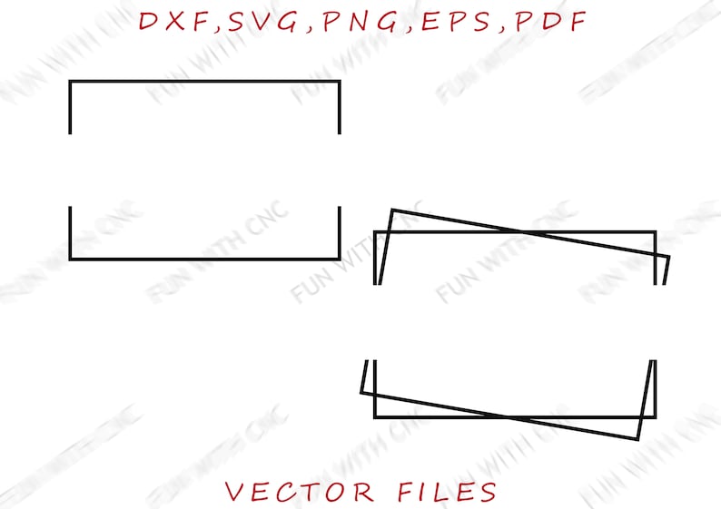 Rectangle Frame Split Svg | Single Line Rectangle | Double Line ...