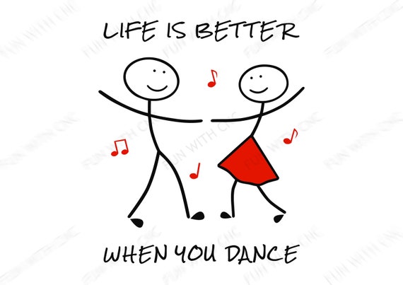 Happy Dance Stick Figure
