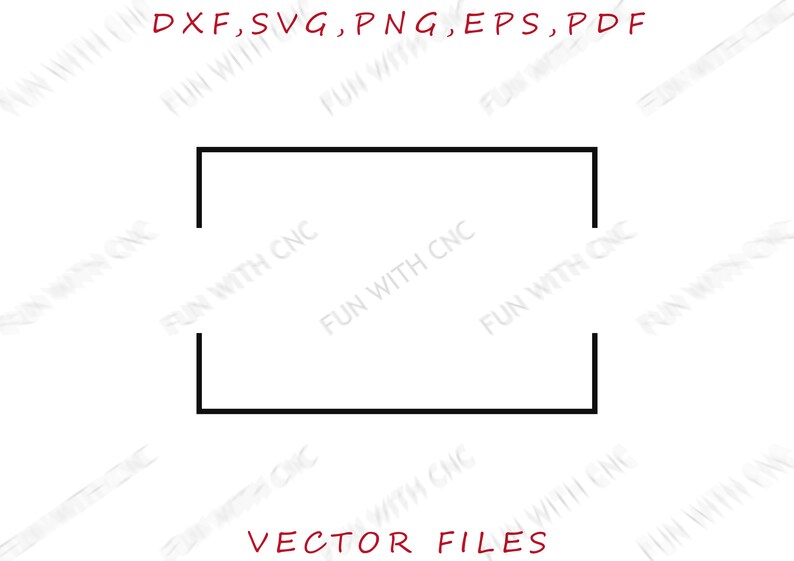 Rectangle Frame Split Svg | Single Line Rectangle | Double Line ...