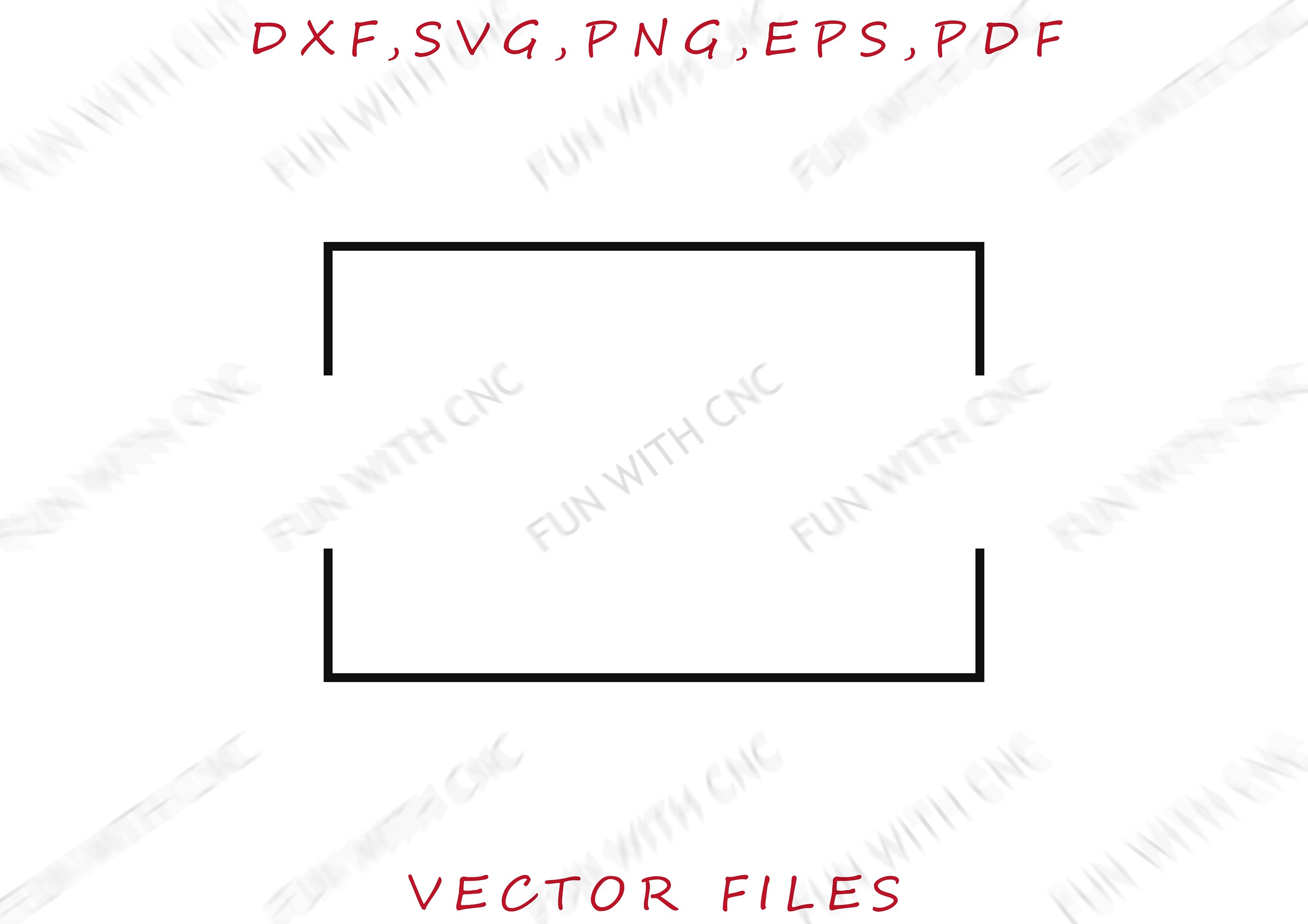 Rectangle Frame Split Svg | Single Line Rectangle | Double Line ...