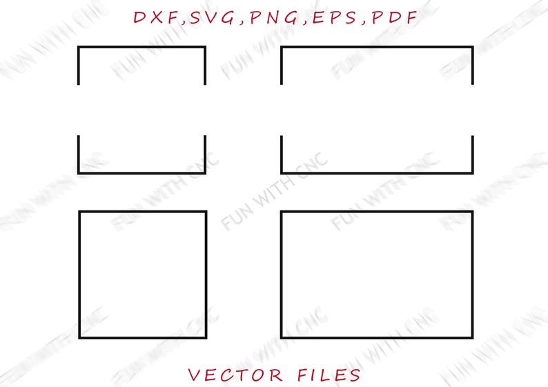 Frame Bundle Square Frame Rectangle Frame Square Split | Etsy