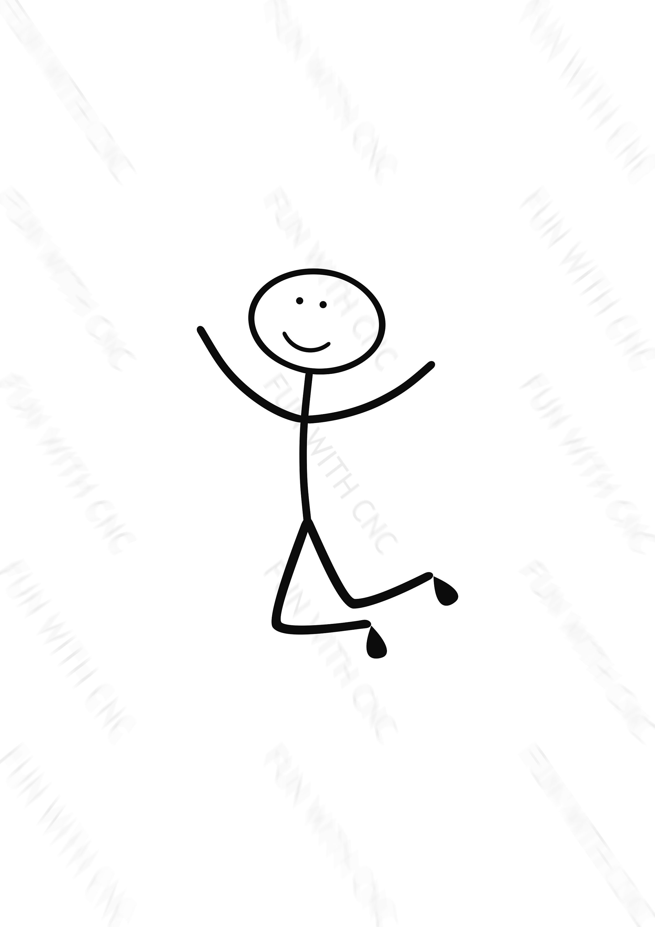 Excited Stick Person