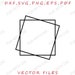 Square Frame Svg | Geometric Shapes | Basic Square Frame | Simple Svg ...