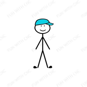 Brother and Sister Stick People Illustration, Boy and Girl Stick ...
