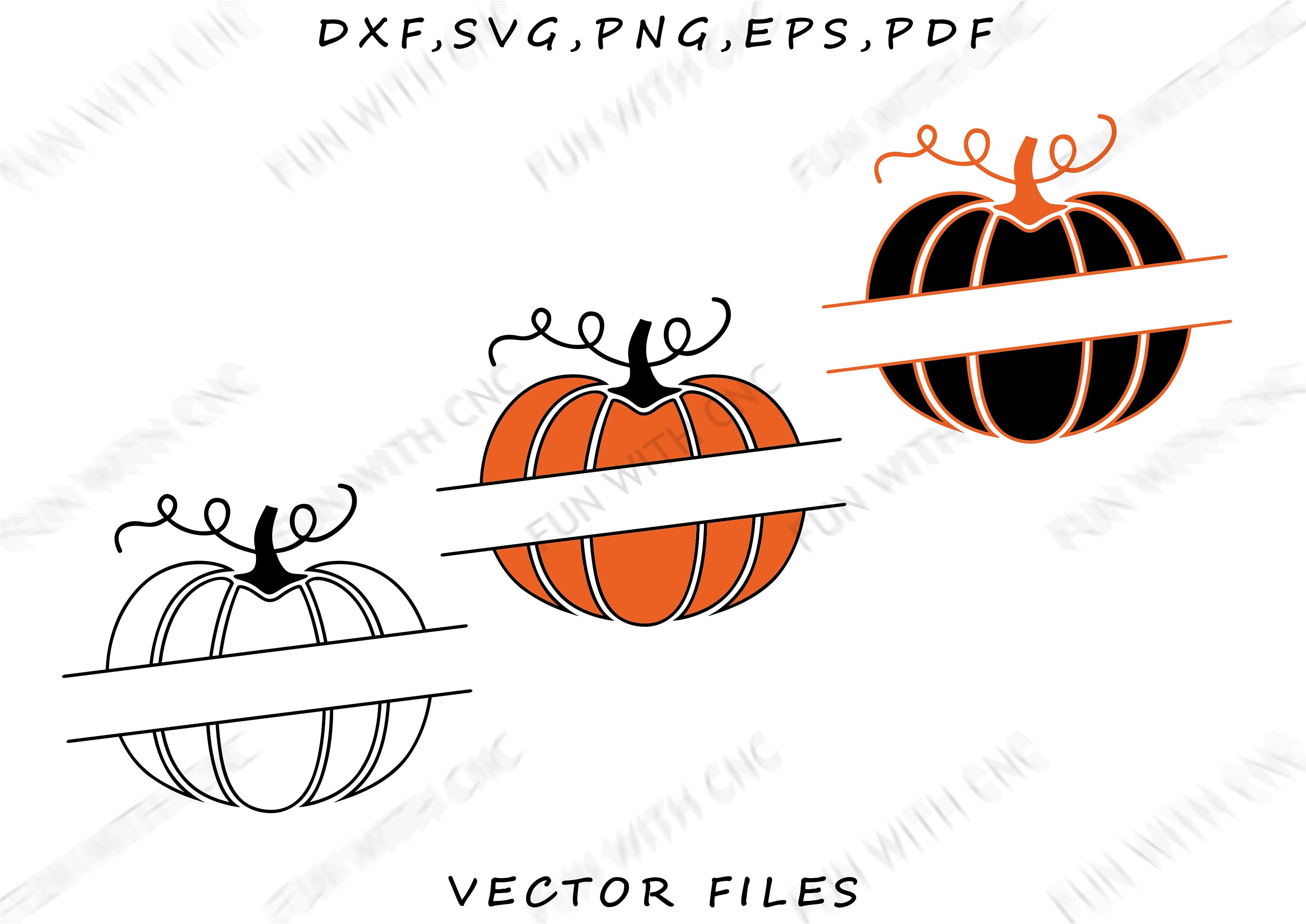 Happy Halloween Split Monogram Svg, Pumpkin Split Svg, Halloween ...