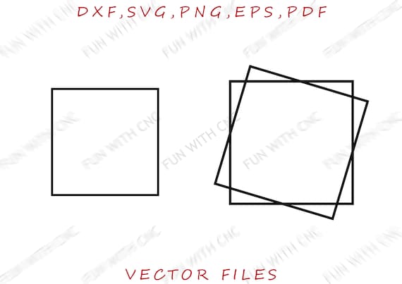 Square Frame Svg Geometric Shapes Basic Square Frame | Etsy