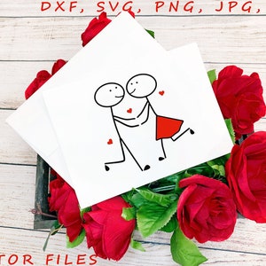Stickman Kiss | Stickman in Love | Stickman Couple | Love Couple Png ...