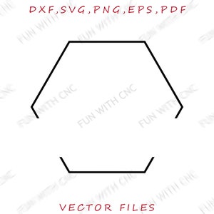 Hexagon Split Frame Svg | Geometric Shapes | Simple Svg | Doodle ...