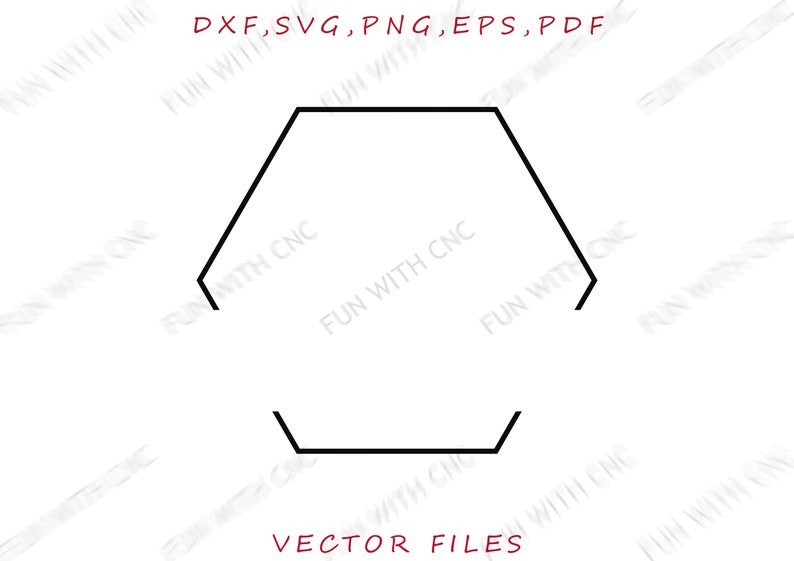 Hexagon Split Frame Svg | Geometric Shapes | Simple Svg | Doodle ...