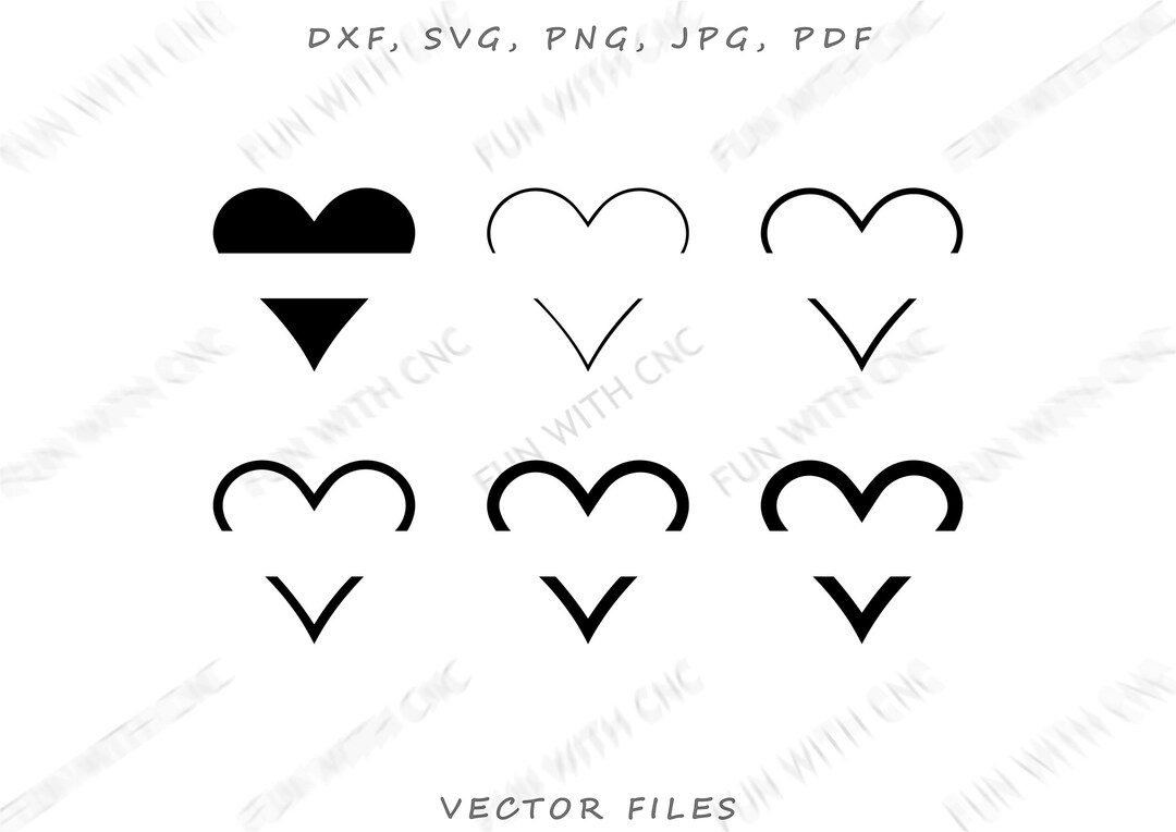 Heart Split Frames Svg, Geometric Shapes Split Frame, Heart Split ...