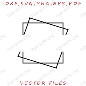 Square Frame Split Svg | Geometric Shapes | Basic Square Frame Split ...