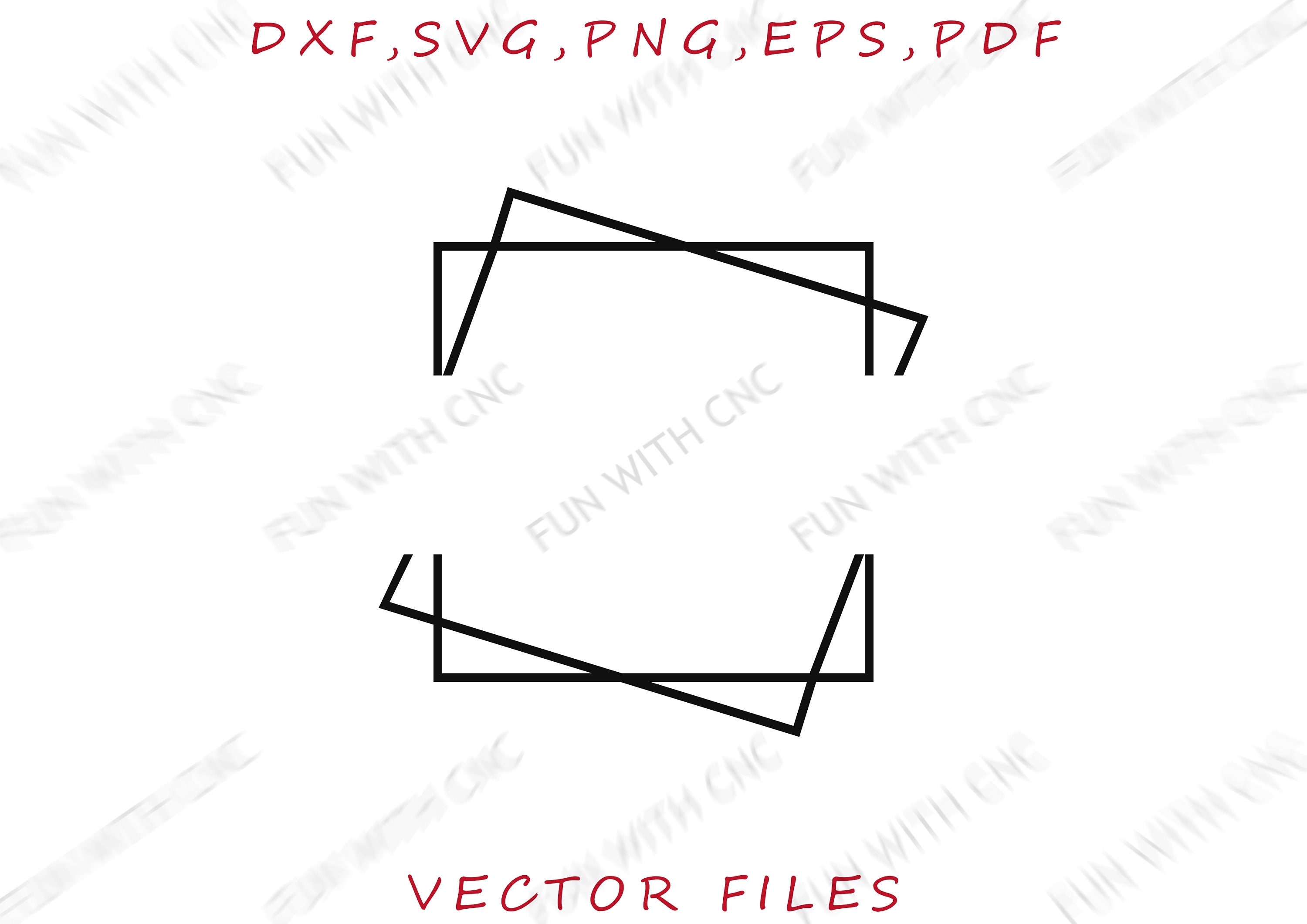 Square Frame Split Svg Geometric Shapes Basic Square Frame Split Simple ...