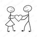 Stickman in Love Stick Figures Couple Couple in Love Svg Love Couple ...