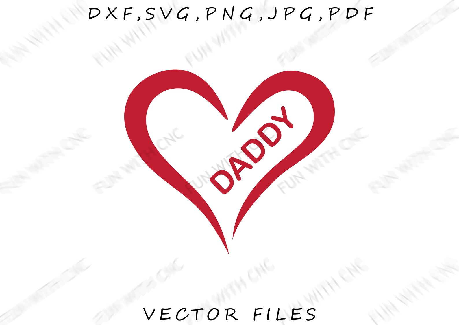 Happy Fathers Day Heart for Daddy Svg Dad Svg 3 Black - Etsy