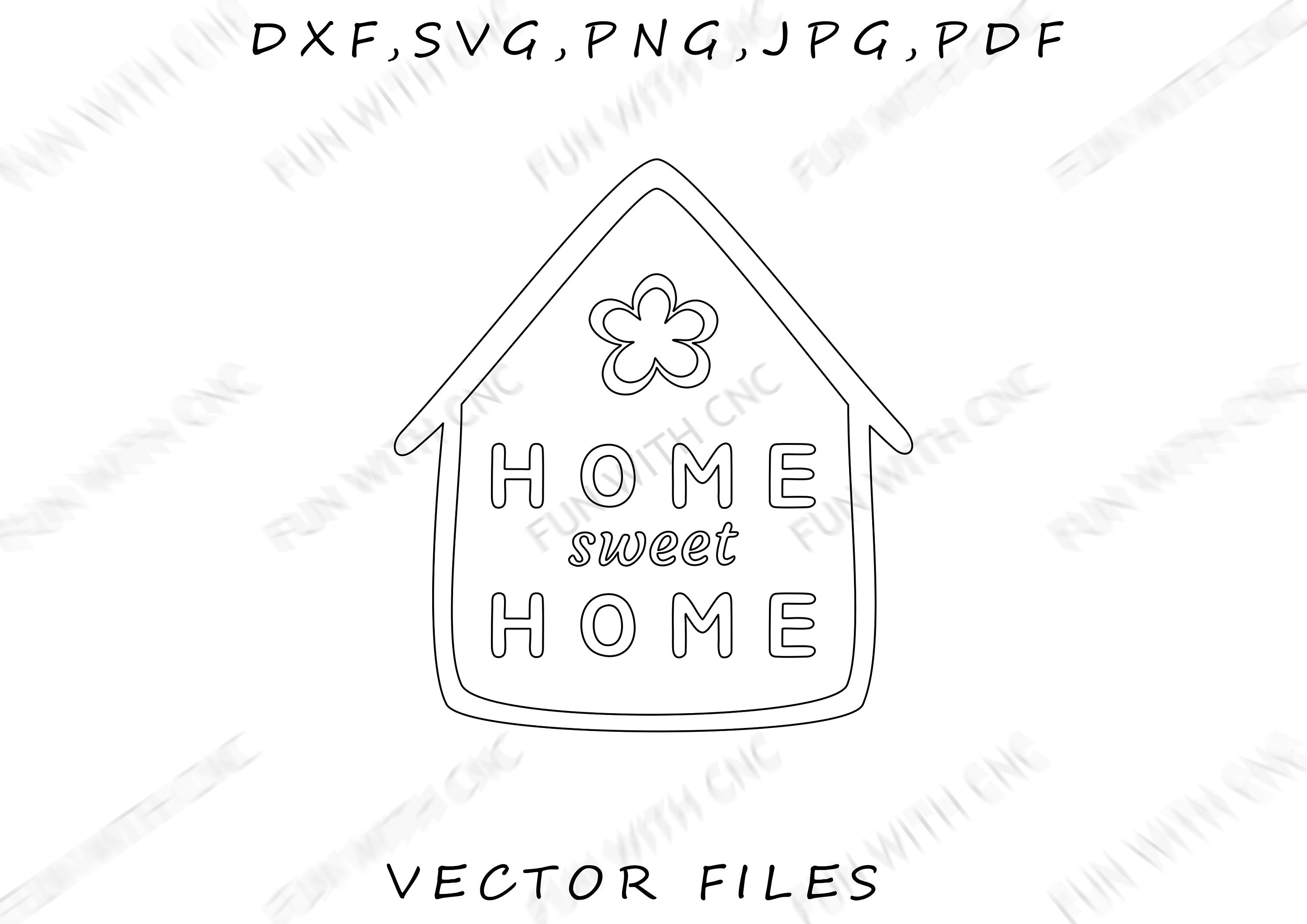 Home Sweet Home SVG House Sign Porch Sign Outdoor Sign - Etsy