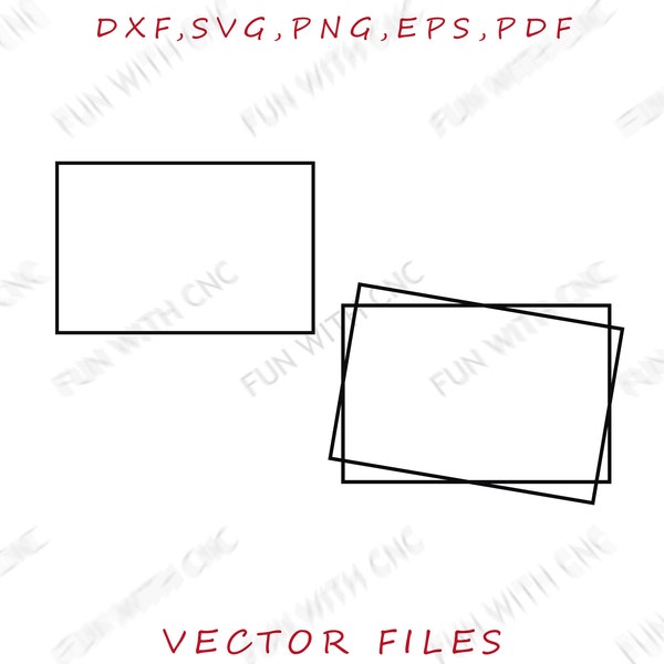 Rectangle Frame Svg - Etsy