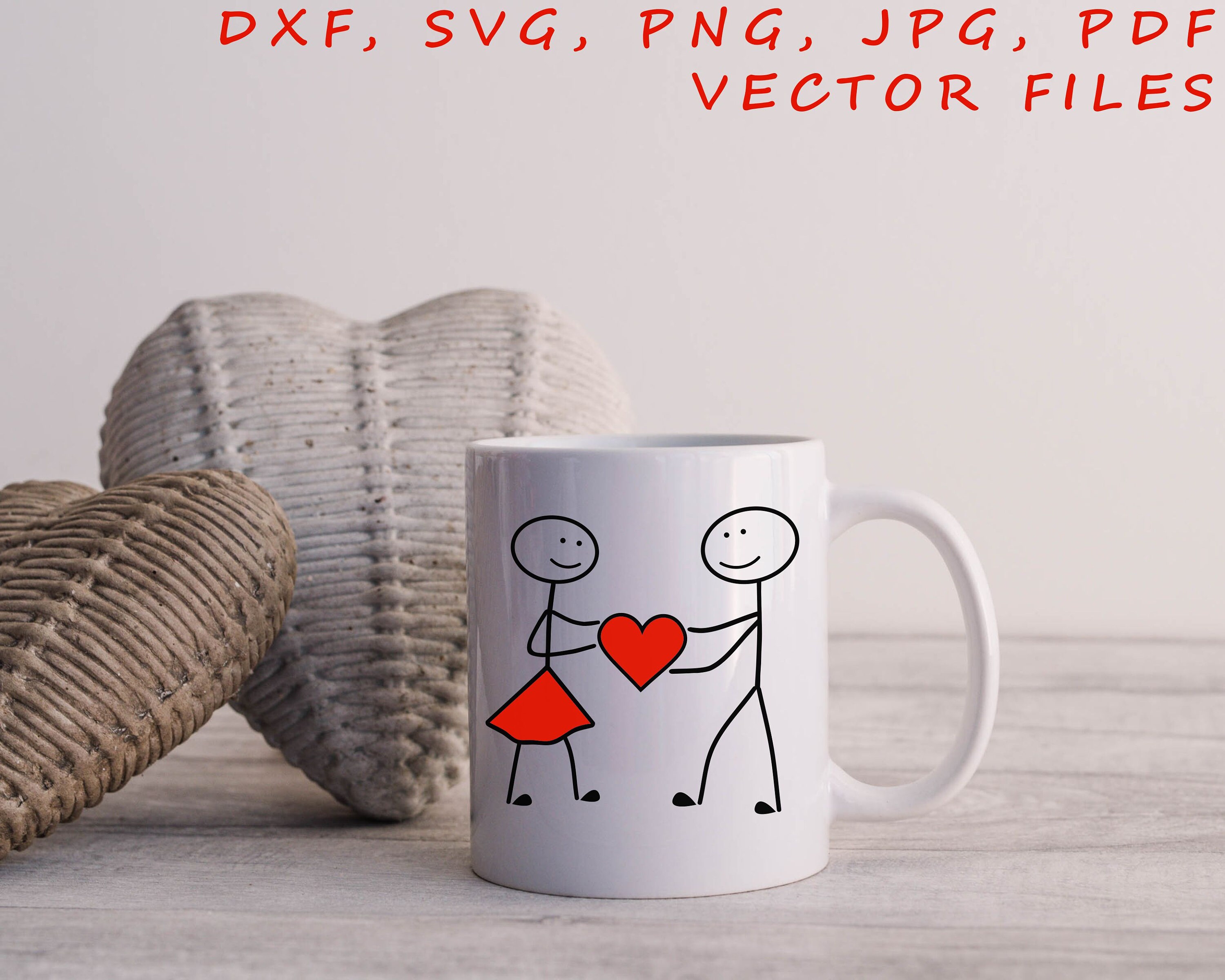 Stickman in love Stick Figures Couple svg png jpg pdf | Etsy