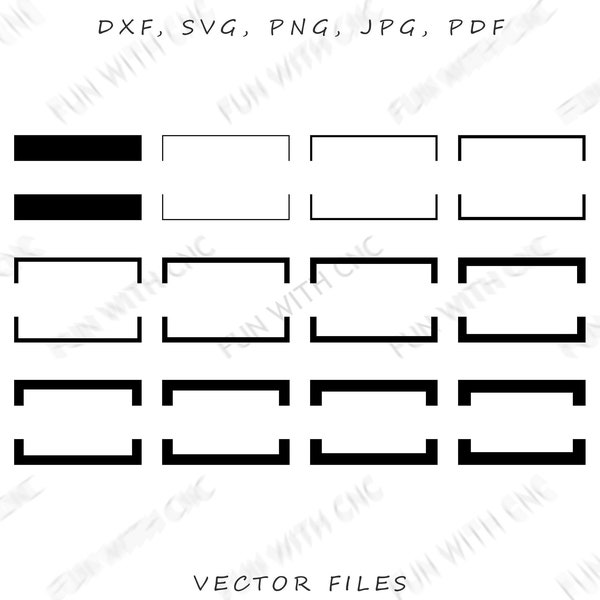 Rectangle Frame Svg - Etsy