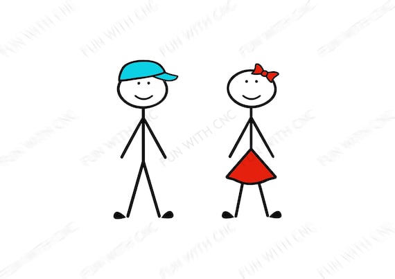 Sister Stick Figures