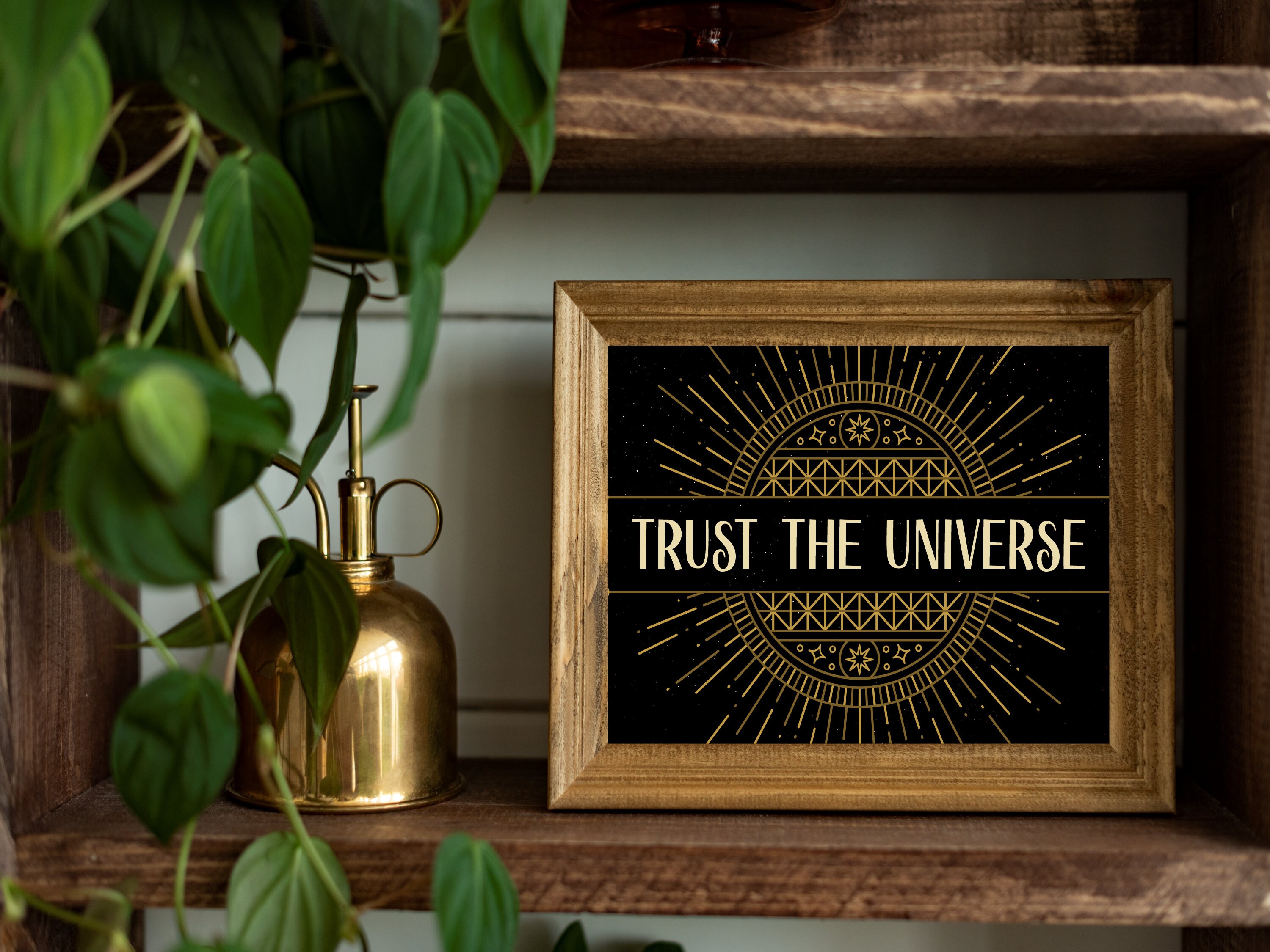 Home Décor Home & Living Law of Attraction Sign Printable Celestial ...