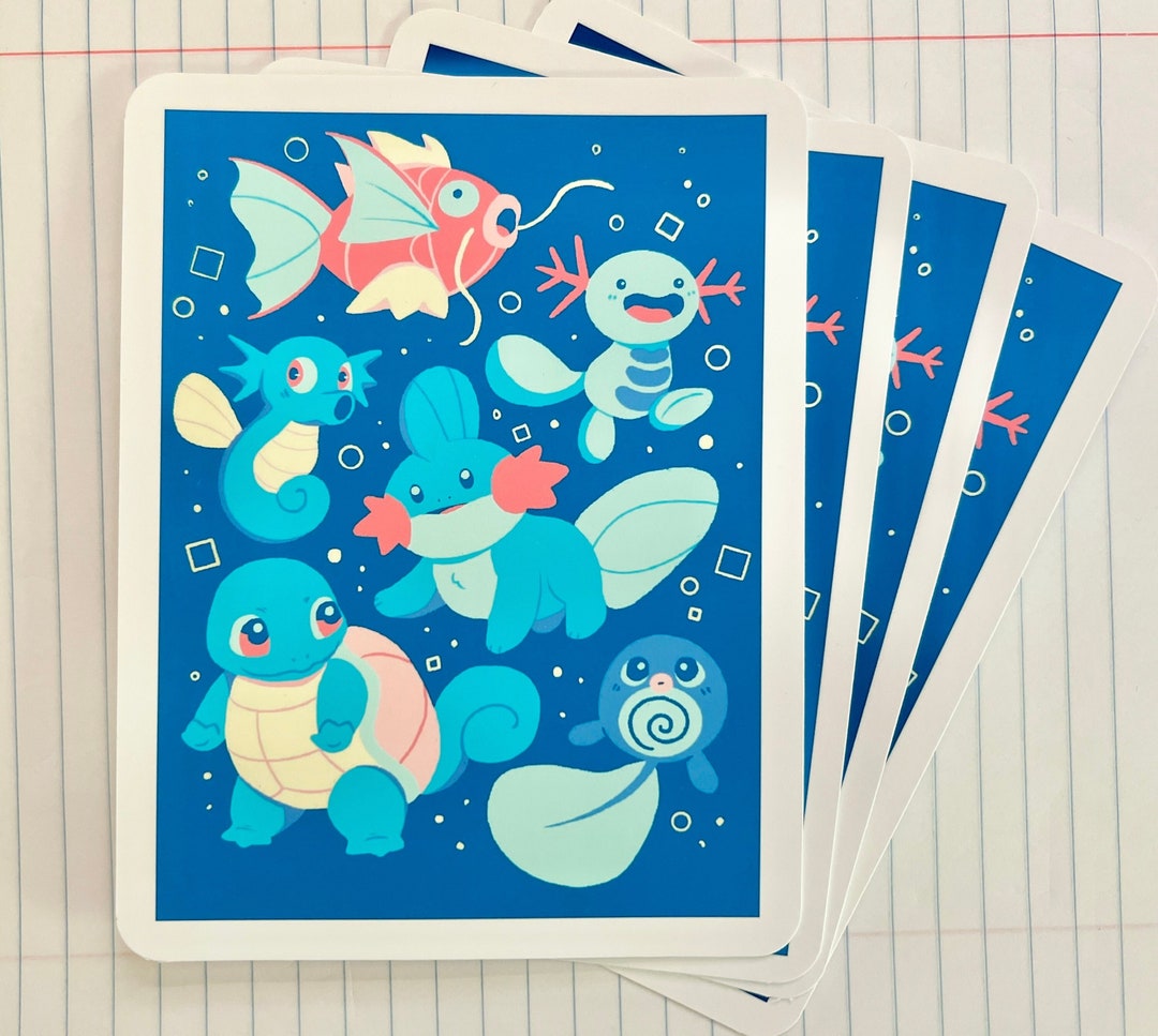 Water Pokemon Mini Matte Art Print - Etsy