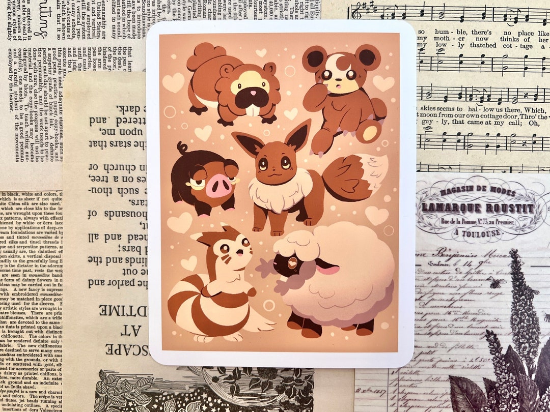 Normal Type Pokemon Mini Matte Art Print Pokemon Poster - Etsy