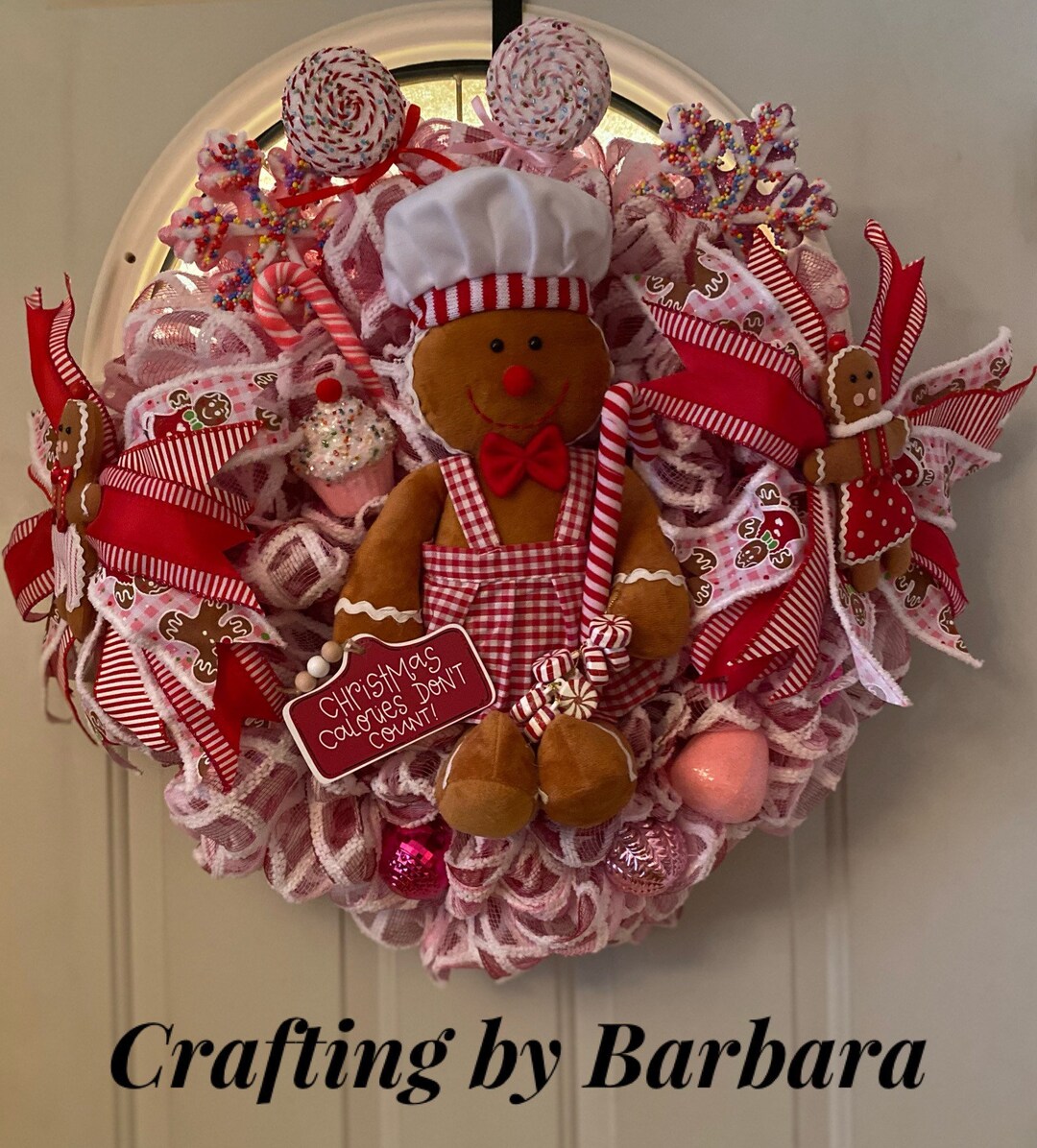 Gingerbread Christmas Wreath - Etsy