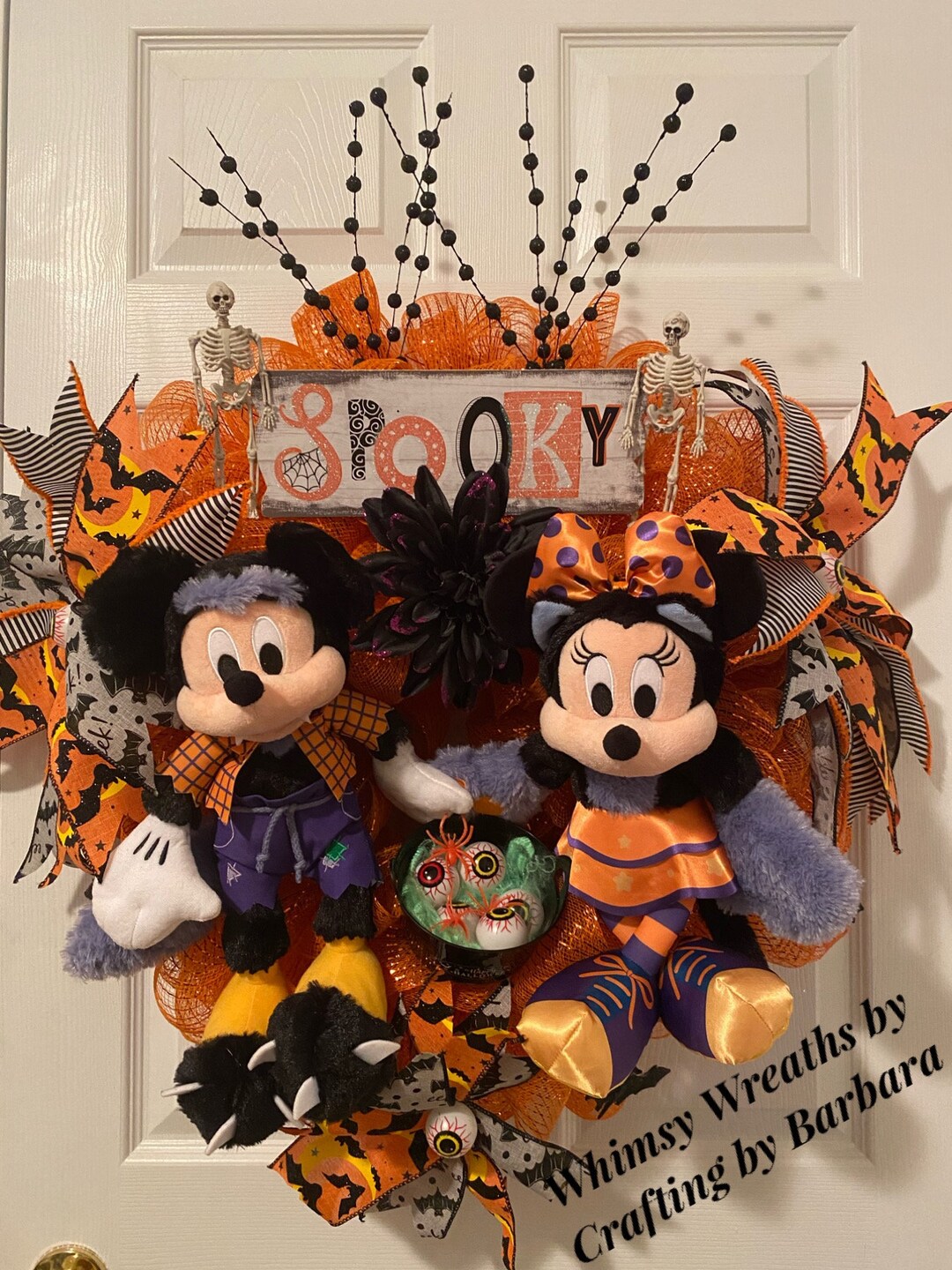 Halloween Mickey & Minnie Werewolf and Cat - Etsy