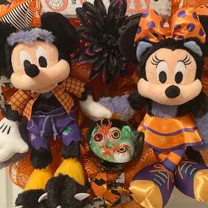 Halloween Mickey & Minnie Werewolf and Cat - Etsy