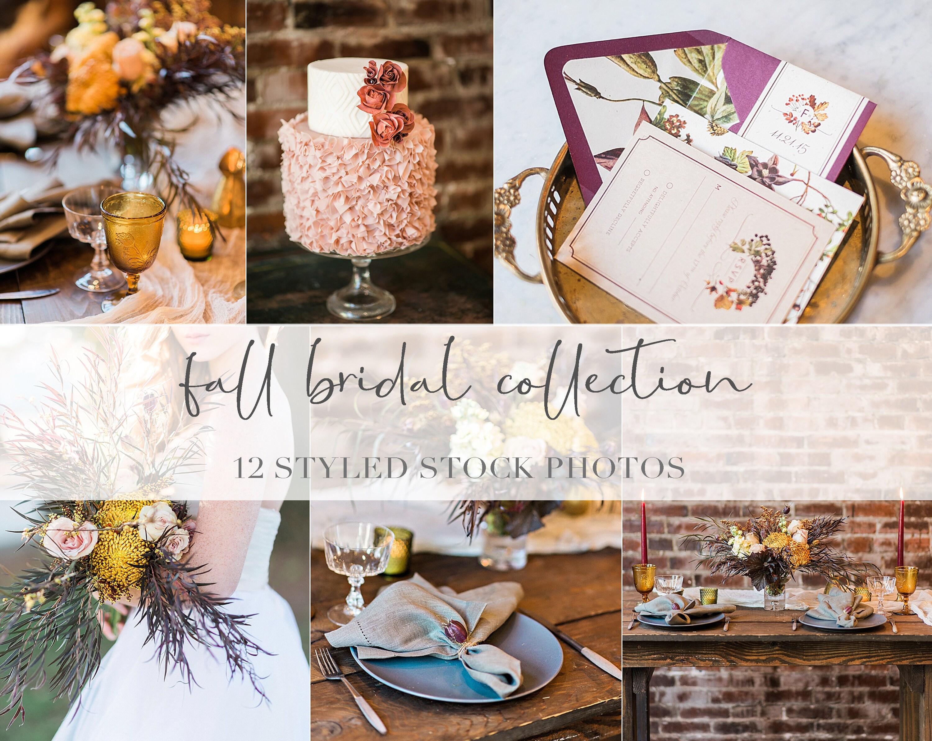Fall Inspired Wedding Stock Photos, Styled Stock Photography, Blog ...