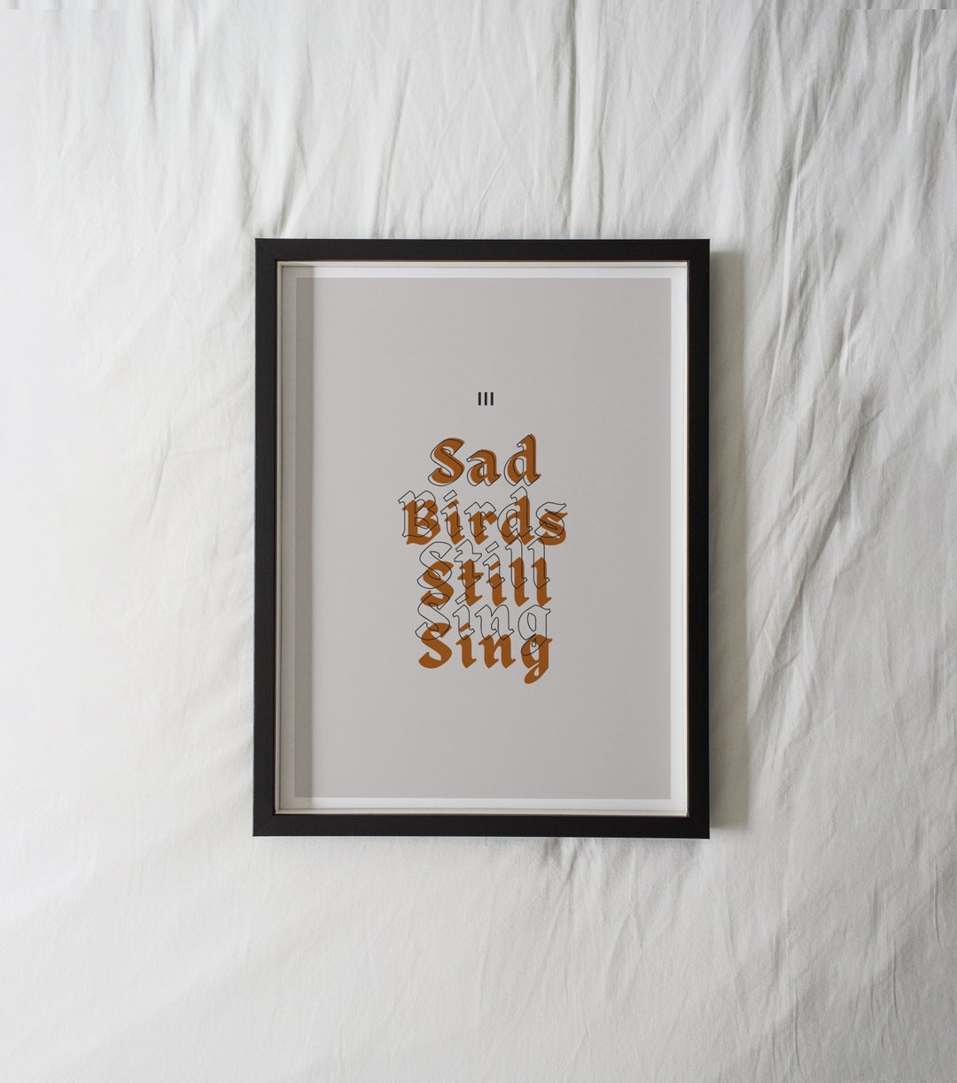 Sad Birds Still Sing Art Print / Printable Wall Decor / Contemporary ...