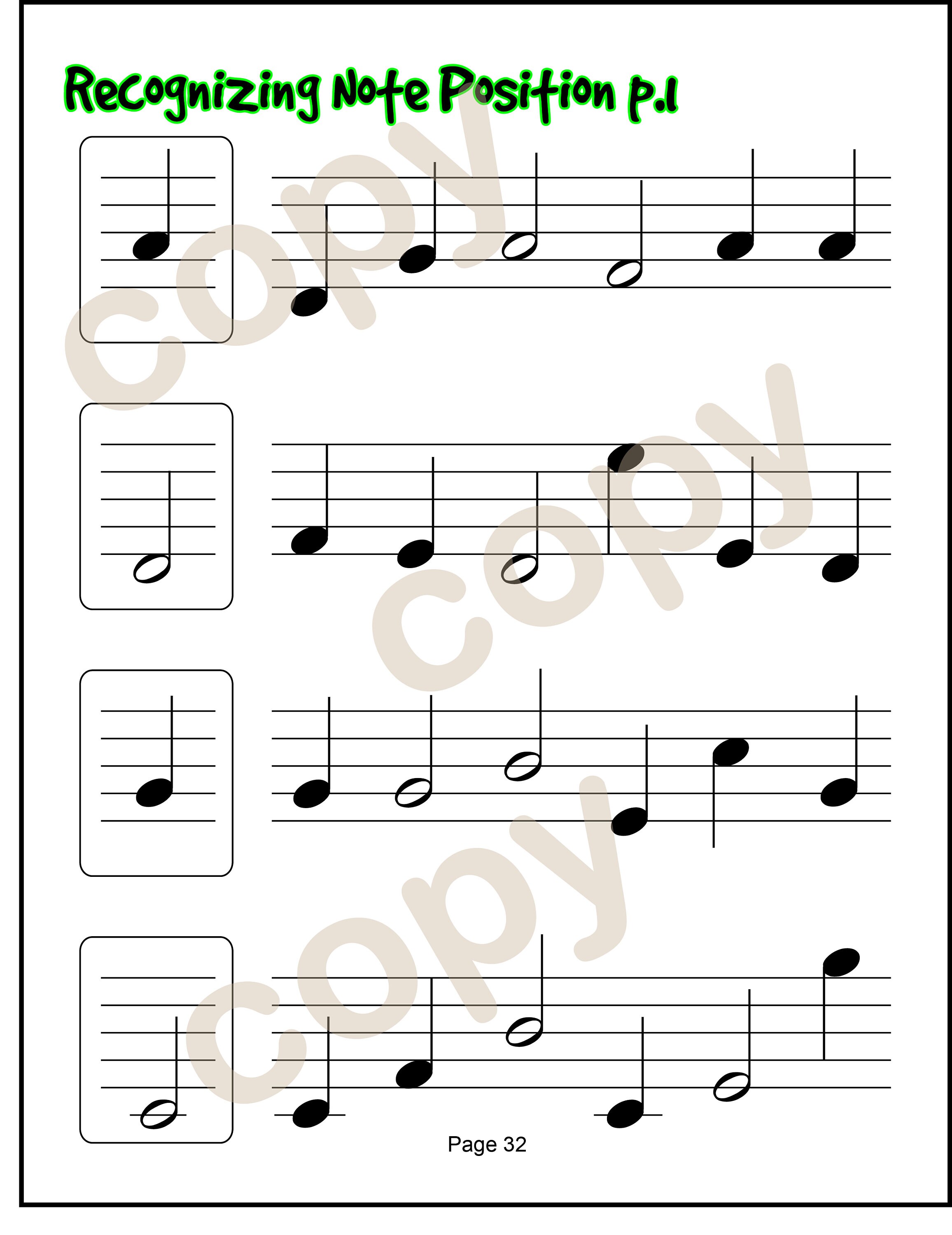 Anybody Can Play Bible Based Piano Lesson Materials Packet 1 - Etsy
