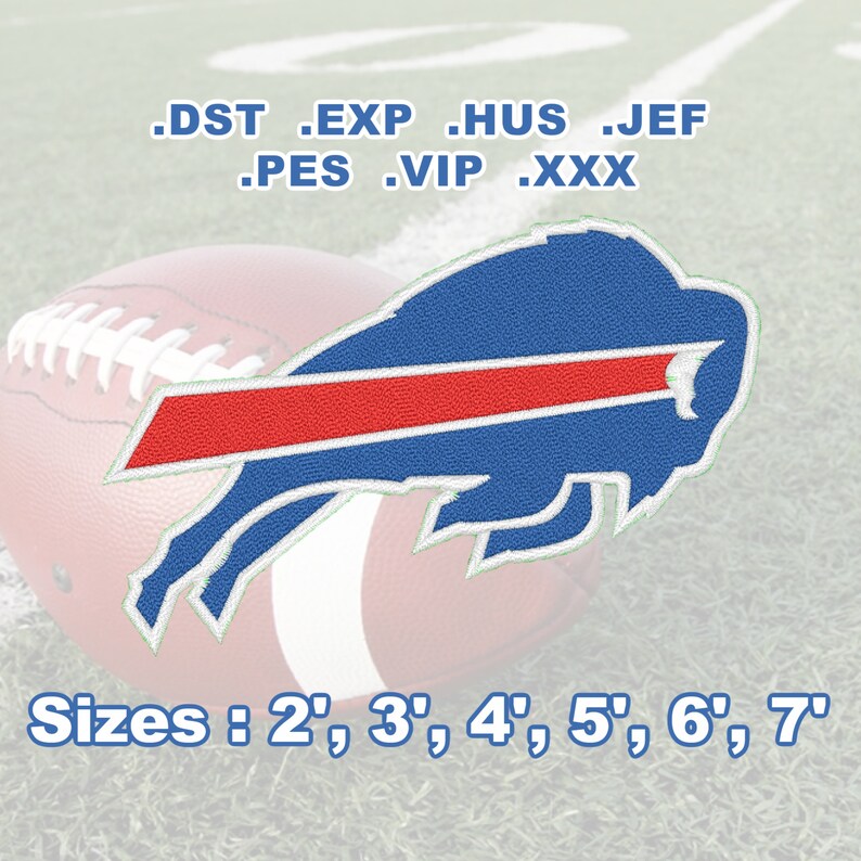 Buffalo Bills Machine Embroidery Design Digital Download Only | Etsy