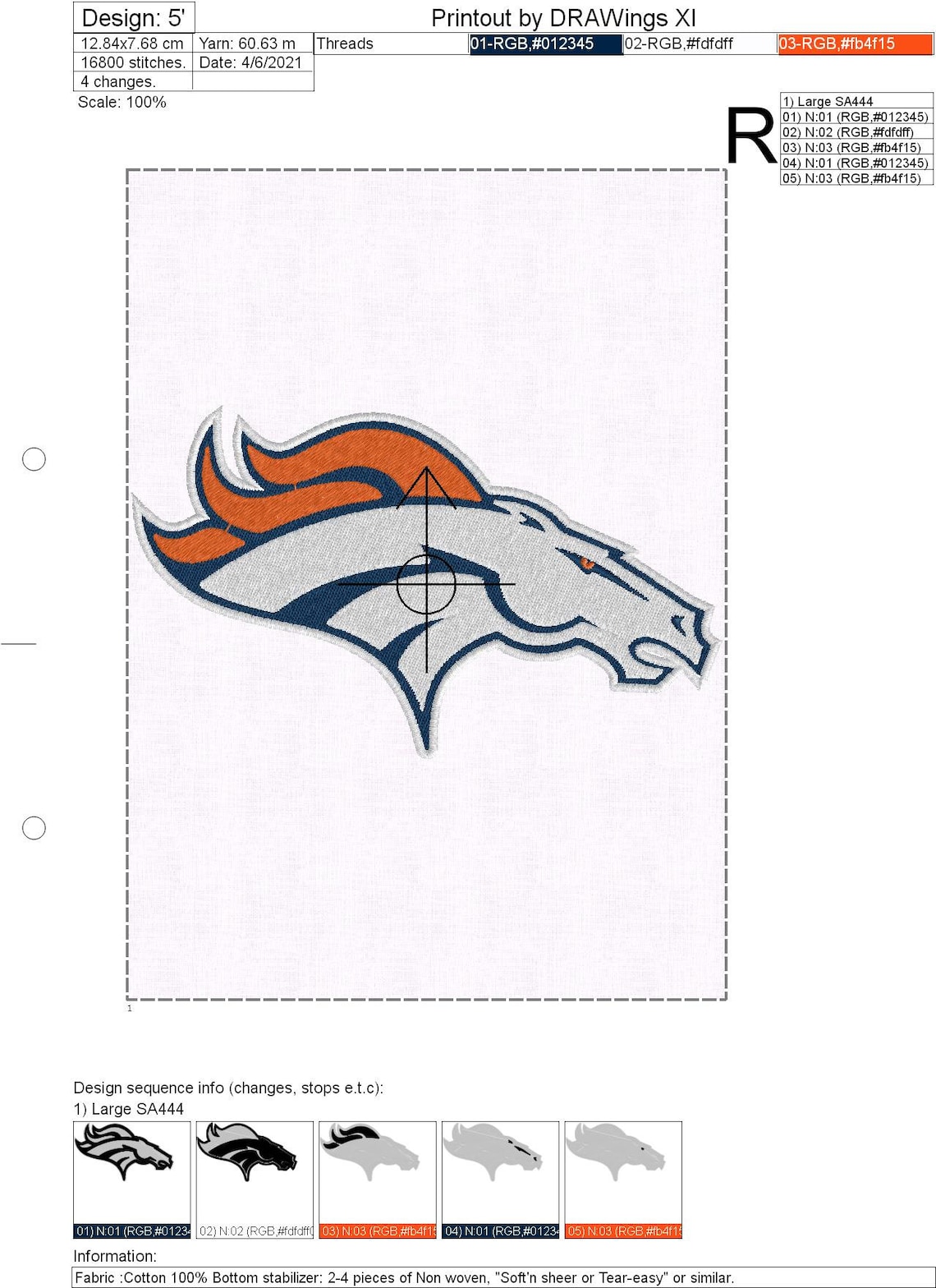 Denver Broncos Embroidery Design at Charlie Gladys blog