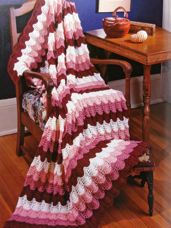 Easy Knit Ripple Afghan Pattern