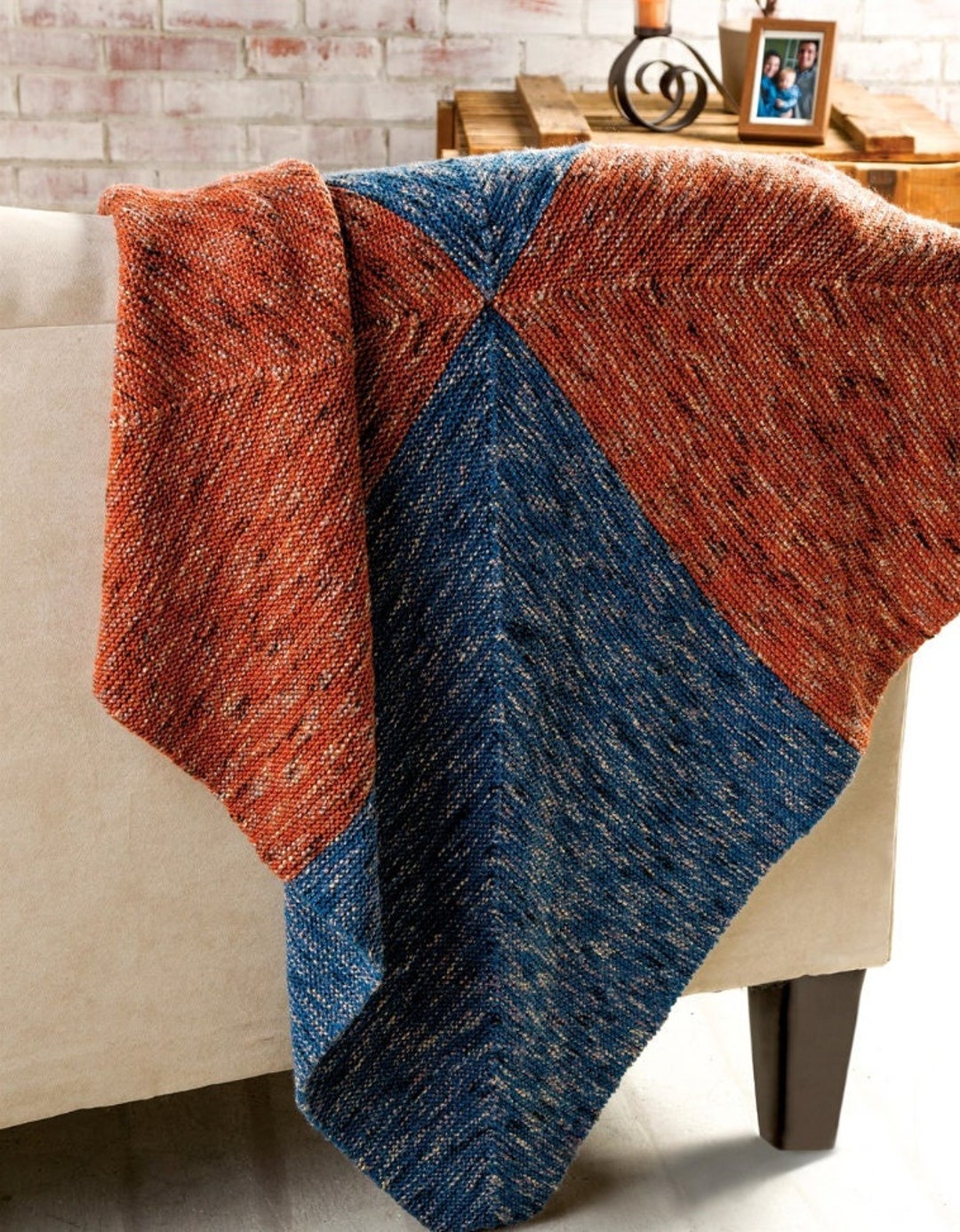 Easy Modular Blocks Afghan Pattern L Throw Afghan Pattern L Knit ...