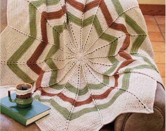 Round Ripple Afghan Pattern - Etsy