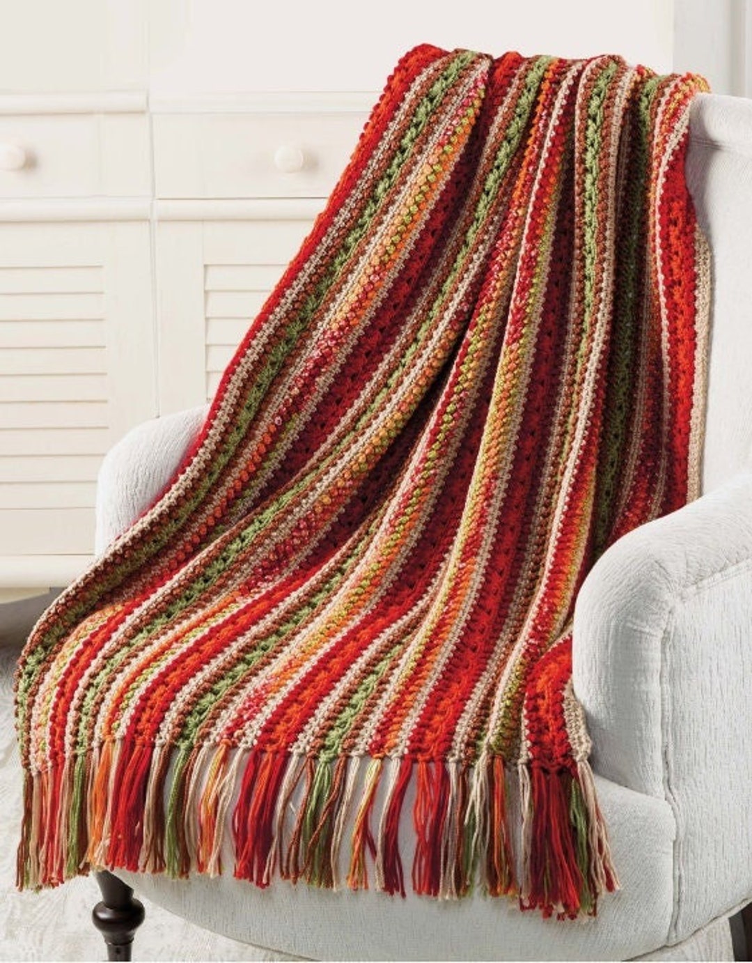 Fall Landscapes Throw Pattern L Throw Afghan Pattern L Crochet Blanket ...