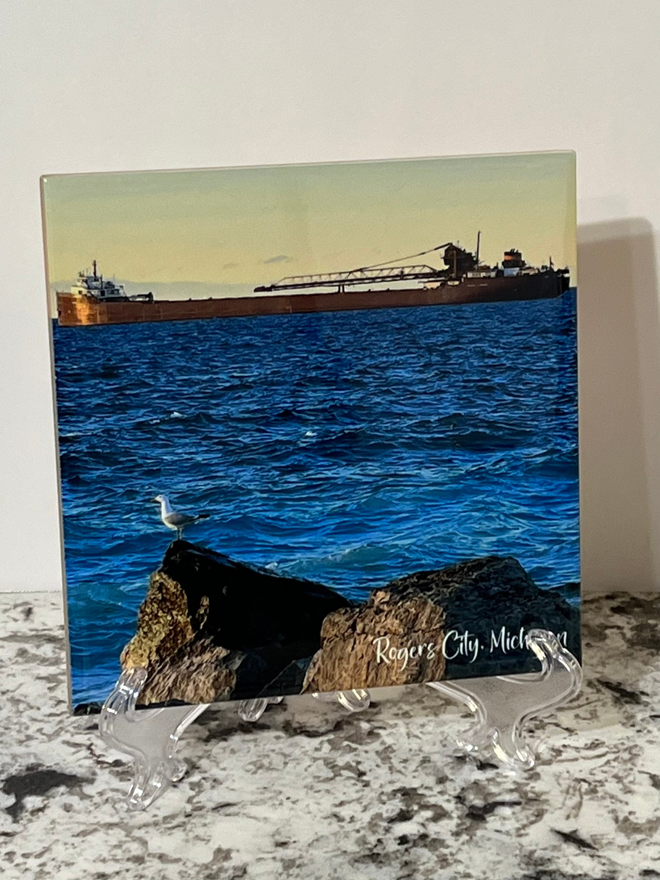 Custom Ceramic Photo Tile, Personalized Home Decor Gift (6"x6") - Etsy