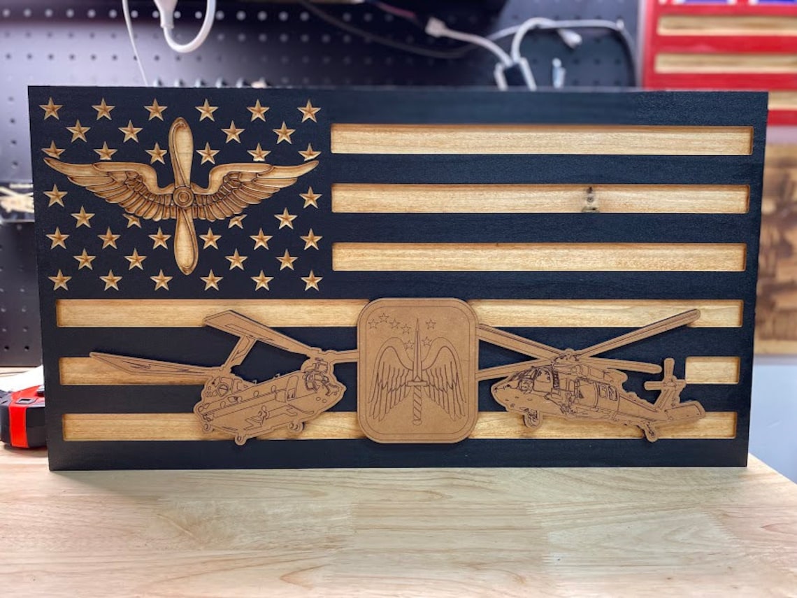 Personalized Military Flags Military Gifts Wood Flags - Etsy