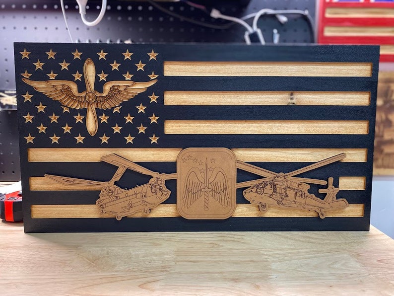 Personalized Military Flags Military Gifts Wood Flags - Etsy