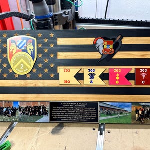 Personalized Military Flags, Military Gifts, Wood Flags, Military ...
