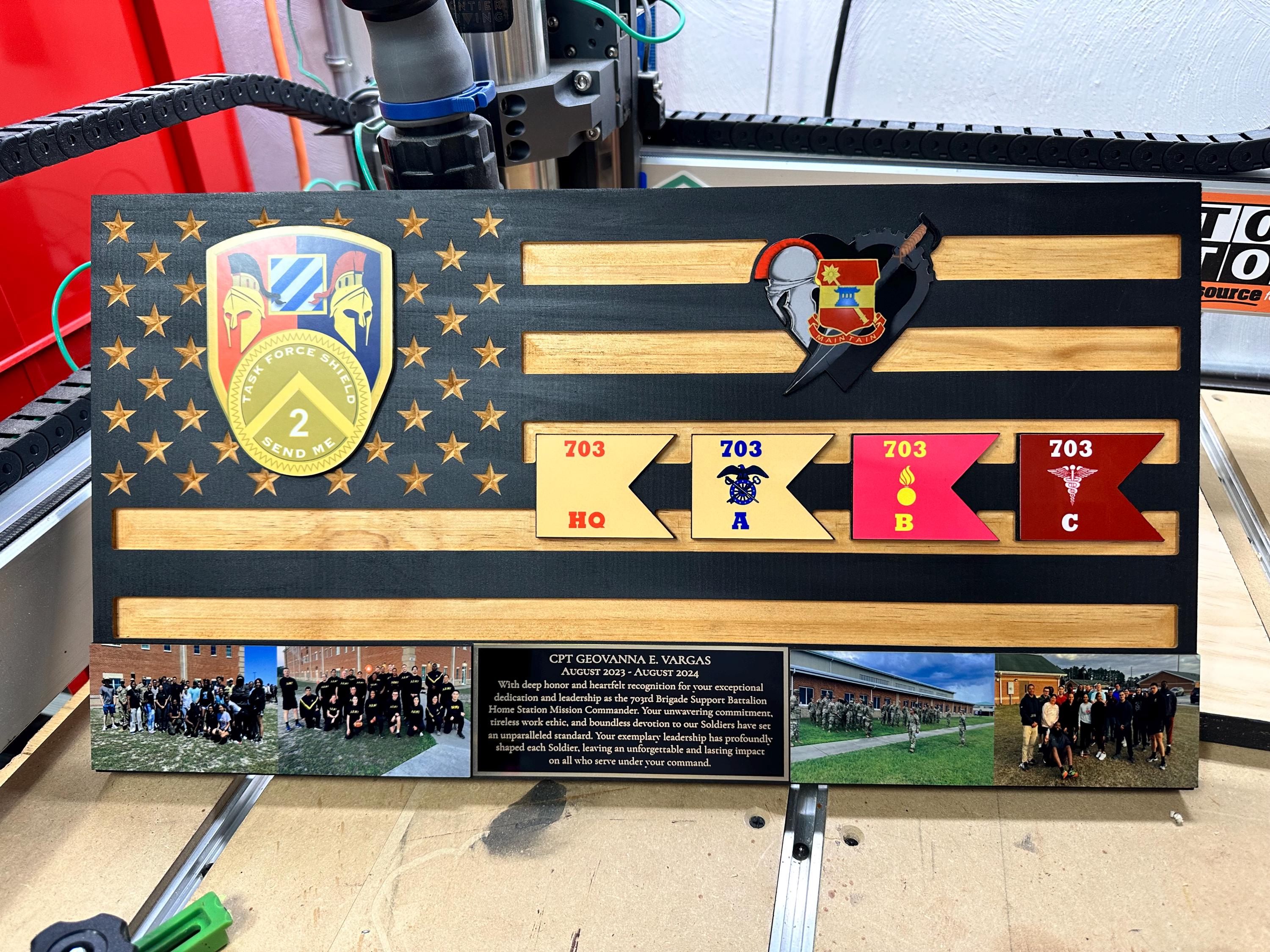 Personalized Military Flags, Military Gifts, Wood Flags, Military ...